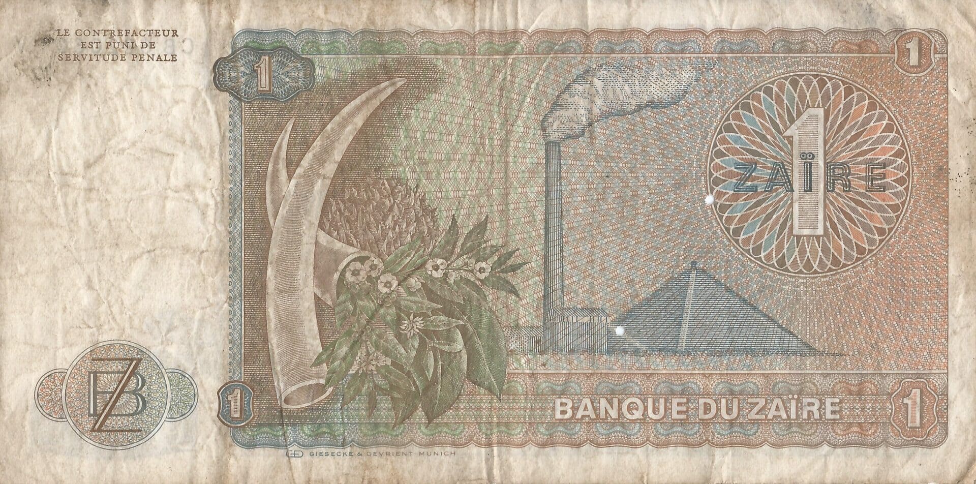 Zaire - El Mundo En Billetes